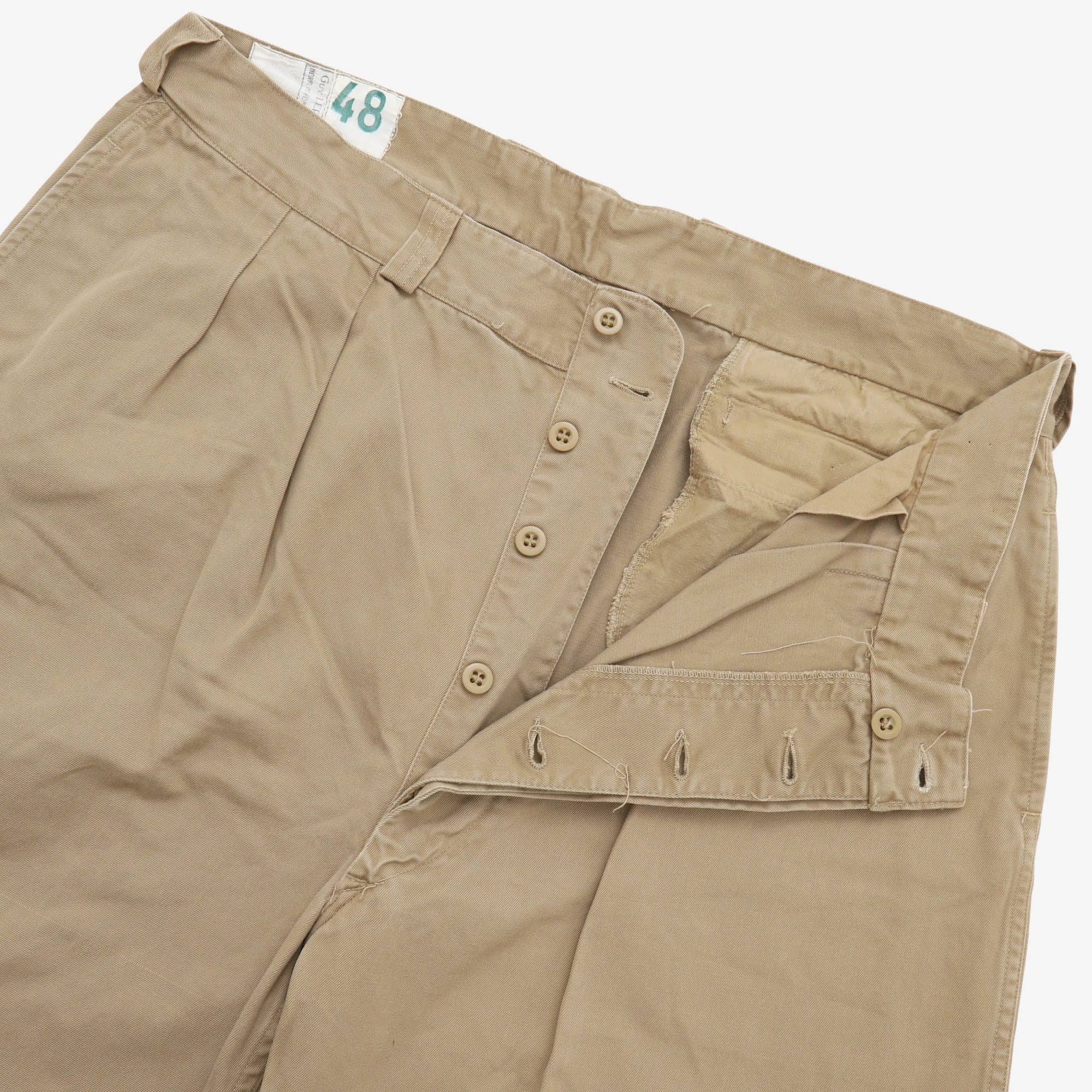 Vintage 1964 French Army Chino Trousers (35W x 30L) – Marrkt