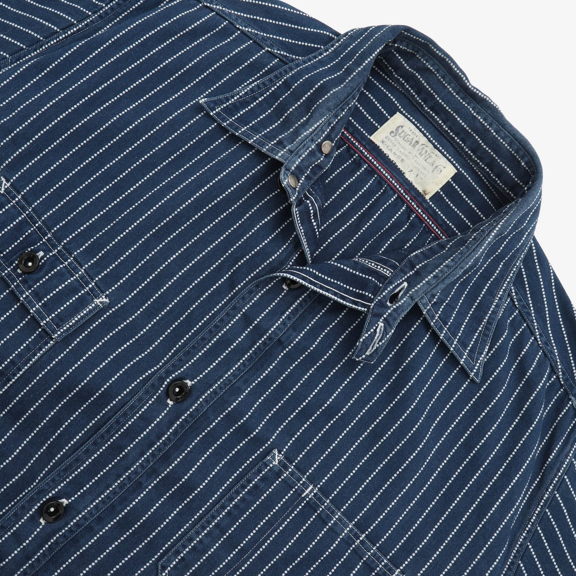 Sugar Cane Wabash Stripe Work Shirt – Marrkt