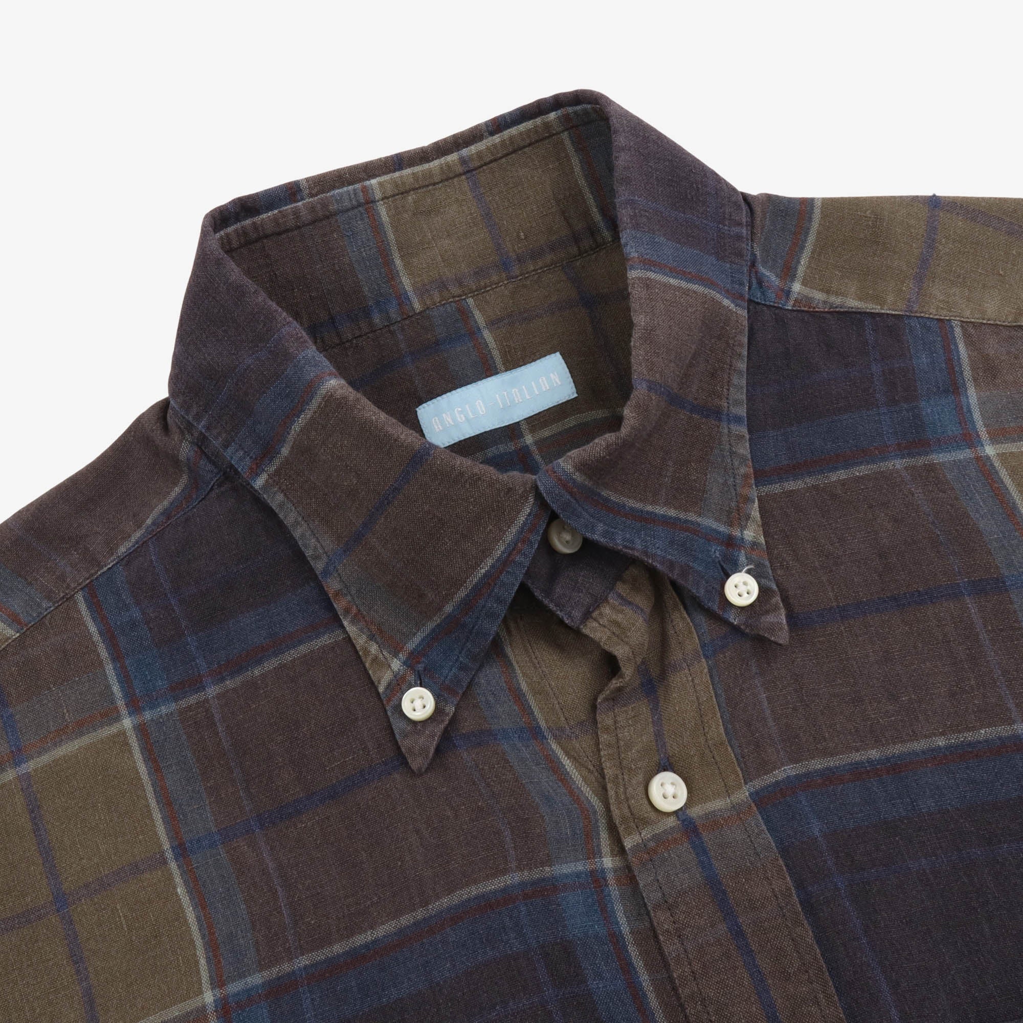 Anglo Italian Check Linen BD Shirt – Marrkt