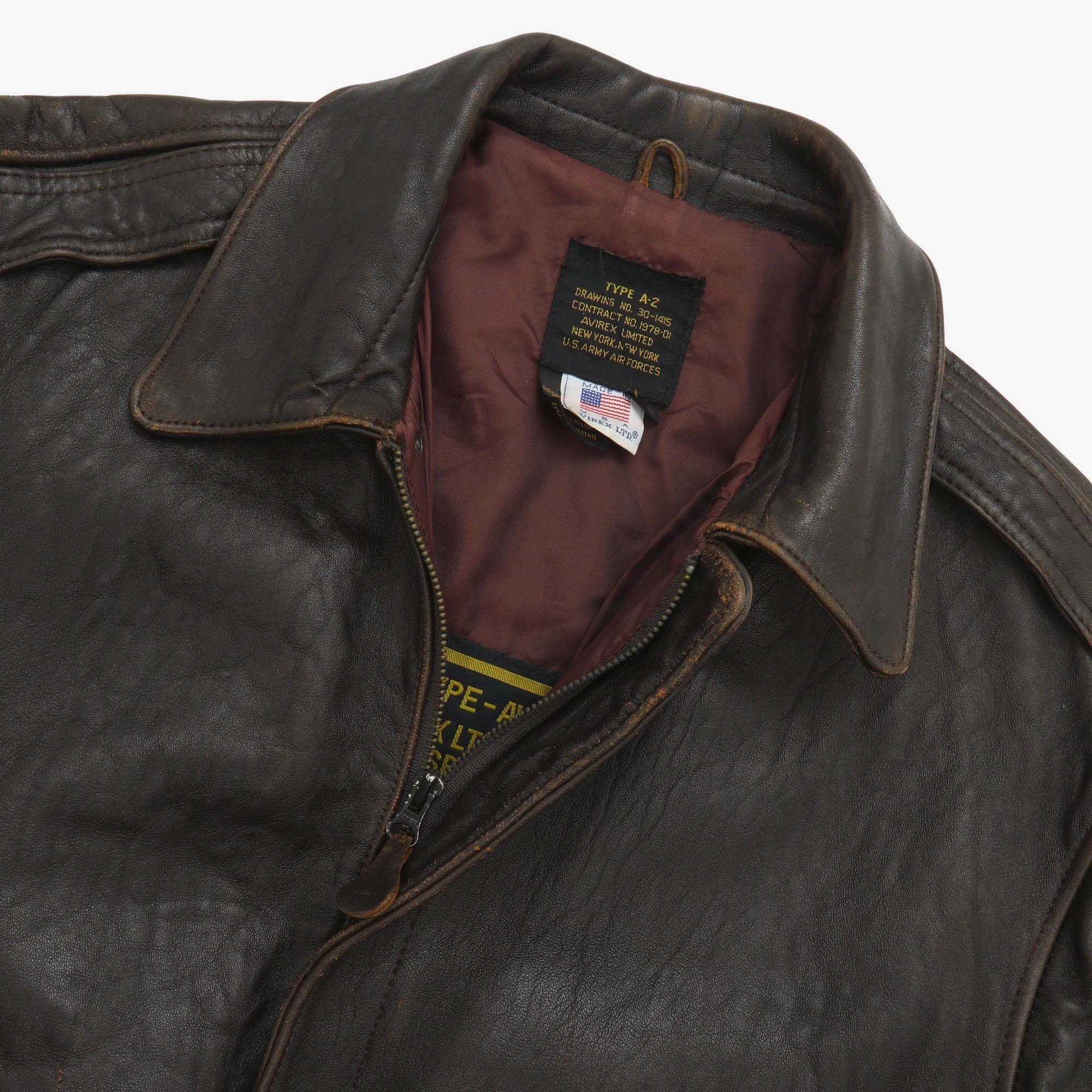 Avirex Vintage 80s Leather A2 Flight Jacket – Marrkt
