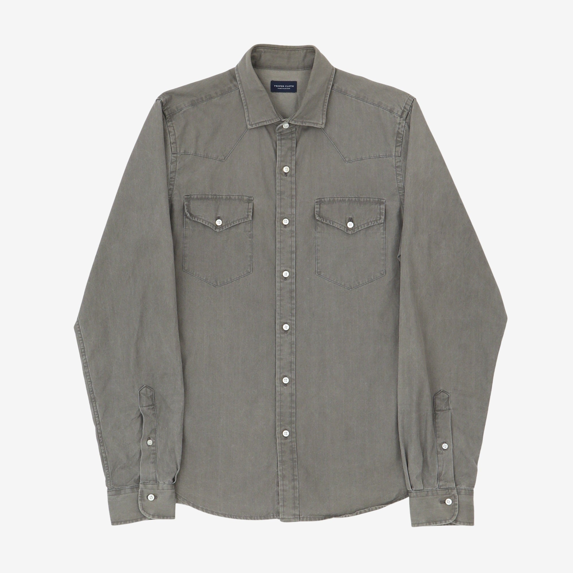 Proper Cloth Bespoke Denim Western Shirt – Marrkt