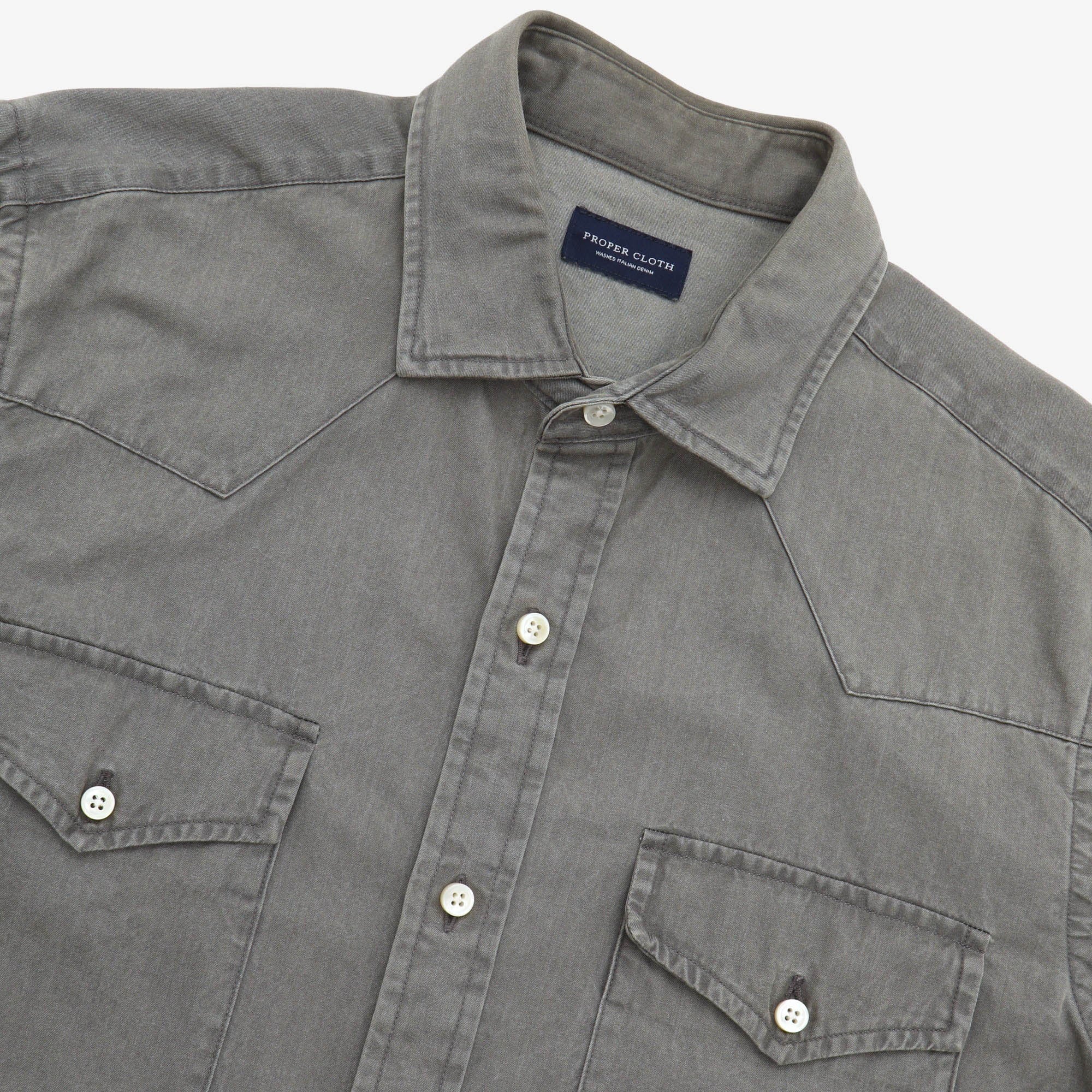 Proper Cloth Bespoke Denim Western Shirt – Marrkt