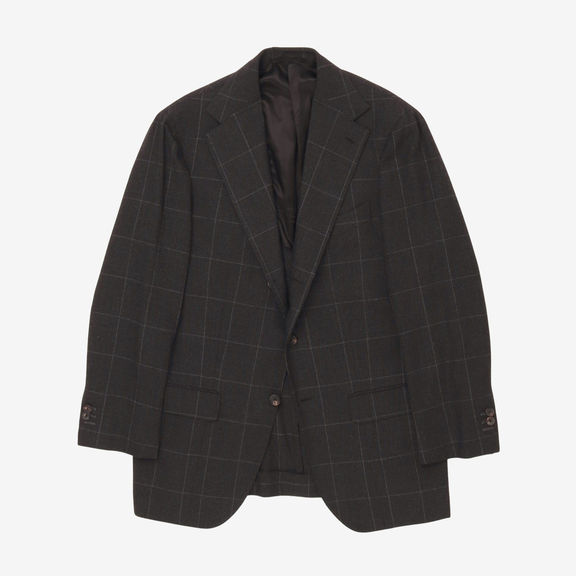 Anglo Italian Check Wool Suit – Marrkt